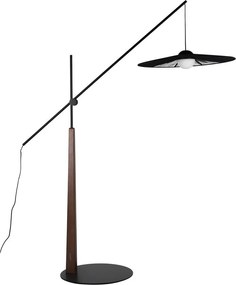 Černá/v tmavě přírodní barvě stojací lampa (výška 200 cm) Belle – Zuiver