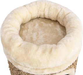 Kočičí domeček s luxusním poduškou 33 cm mořská tráva 170968