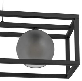 Eglo 390215 - Lustr na lanku ARANGONA 3xE27/40W/230V kouřová/černá