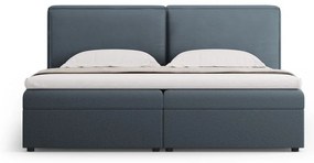 Modrá boxspring postel s úložným prostorem 180x200 cm Arendal – Cosmopolitan Design