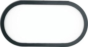 FAN LED-SHELLY-L ANT Venkovní stropní svítidlo LED SHELLY antracit polykarbonát 20 W 2500 lm 3000/4000 K IP65 27,1x17,6x8 cm - FANEUROPE