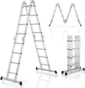 Juskys Hliníkový multifunkční žebřík Velikost: 360 cm