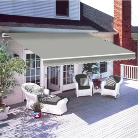 Kazetová elektrická markýza ISABELA 3x2.5 m Šedo-Stříbrná II. jakost