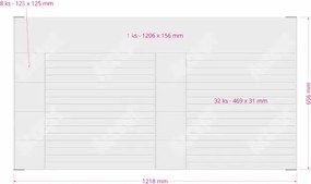 ACCEPT Hlavní orientační tabule ACS 014 (1218 x 656 mm) - stříbrná tabule