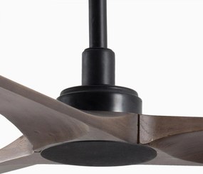 FARO 33809 HEYWOOD L stropní ventilátor, černá/tmavé dřevo s DC motorem - FARO