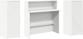 Recepční stůl bílý 180 x 50 x 103,5 cm, z umělého dřeva 3324205