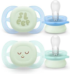 PHILIPS AVENT Šidítko Ultrastart noční 0-2 m chlapec 2 ks Philips Avent