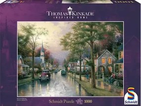 SCHMIDT Puzzle Ráno v rodném městečku / 1000 dílků / 69,3 x 49,3 cm