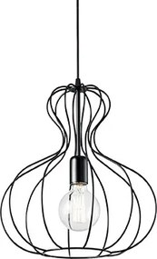 Závěsné svítidlo Ideal Lux SP1 Ampolla-1 SP1 148502 černé 35cm