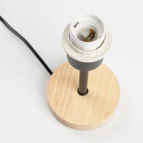 BRILAGI - Stolní lampa BOBO WOOD 1xE27/25W/230V dub/černá/krémová/králíčci