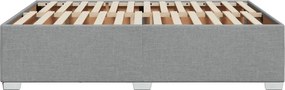 Rám postele bez matrace světle šedý 160 x 200 cm textil 3284485