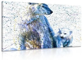 Obraz lední medvědi - 90x60 cm