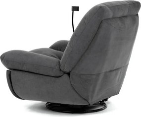 Polohovací křeslo šedé, elektrické TV-7089 GREY2