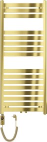 Mexen Uran, elektrické topné těleso 1200 x 500 mm, 600 W, zlatá lesklá, W105-1200-500-2600-50