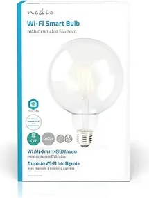 Nedis SmartLife LED žárovka / Wi-Fi / E27 / 500 lm / 5 W / Teplá bílá