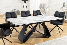 Roztahovací keramický stůl Bayarmaa 180-220-260 cm bílý