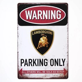 Kovová cedule Lamborghini Parking
