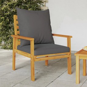 Zahradní židle 2 ks s poduškou masivní akáciové dřevo,  366376