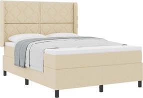 Postel s boxspringem s polštářem Krémová 200 x 160 cm textil 3341719