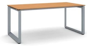 Kancelářský stůl PRIMO INSPIRE, šedostříbrná podnož, 1800 x 900 mm, třešeň