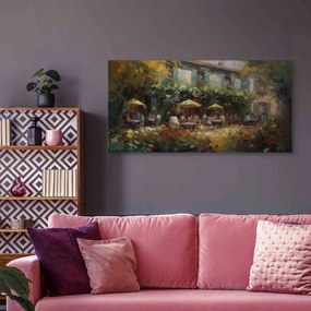 Obraz Letní kavárna - malířská kompozice inspirovaná stylem Clauda Moneta