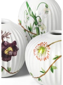 Sada 3 miniaturních porcelánových váz Kähler Design Hammershøi Spring