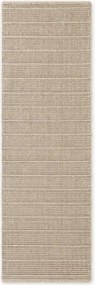 Béžový ručně tkaný vlněný běhoun 80x250 cm Camden Parker – Ted Baker