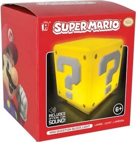 Paladone Mini Question Block Light Super Mario / Stolní lampa / zvuk m
