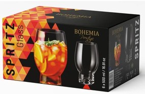 BOHEMIA PRESTIGE SPRITZ SKLENICE 500ML SADA 6 KS