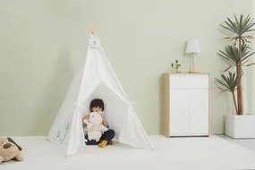 VIGA PolarB Stan Teepee bílý / Okno / 121,5 x 150 x 121,5 cm / dřevo,