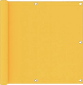 vidaXL Balkónová zástěna 90 x 500 cm oxfordská látka [134870] Barva: Žlutá