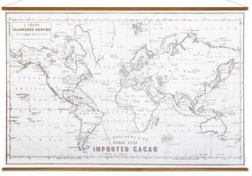 Nástěnná dekorace Mapa světa 110x2x73 cm, více druhů
