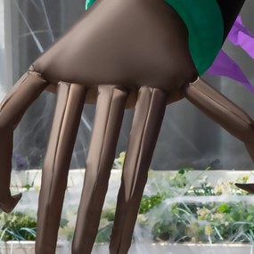 Aosom 210 cm Nafukovací dýňový duch, Halloween hrůzostrašná dekorace s LED osvětlením, Halloween dekorace, vodotěsná vzdušná figura, polyester, pro i…