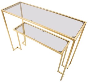Designová konzole Wambleeska 100 cm zlatá