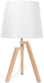 Aigostar - Dřevěná stolní lampa 1xE27/60W/230V borovice
