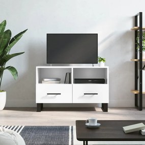 vidaXL TV skříňka 80 x 36 x 50 cm kompozitní dřevo [828996] Barva: bílá s vysokým leskem