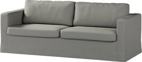 Potah na pohovku IKEA  Karlstad 3-místná, nerozkládací, dlouhý barva šedá látka pletený vzor