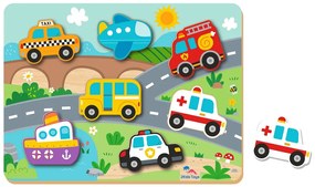 2Kids Toys Vkládací puzzle Doprava