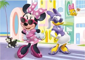 DINO Puzzle Minnie a Daisy ve městě XL / 100 dílků / 47x33 cm