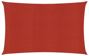 vidaXL Stínící plachta 160 g/m² červená 2 x 4,5 m HDPE