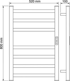 Solight Elektrický sušák ručníků 130W / Sušák ručníků / Nástěnný / 30–