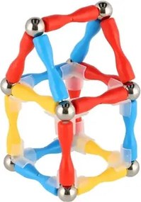 TEDDIES Magnetická stavebnice 77 ks / Stavebnice / kov/plast / v krabi