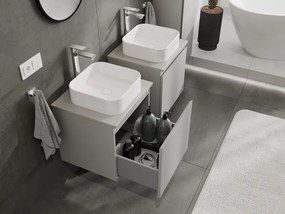 Mexen Orio, koupelnová skříňka 50 cm, 1 zásuvka, šedá matná, 91A10-05047-1-BF62