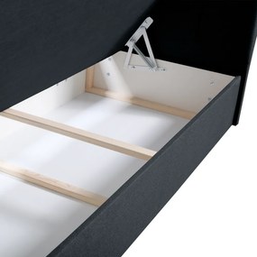 Boxspringová postel, 140x200, šedá, BEST