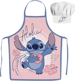 Dětská zástěra s kuchařskou čepicí Lilo &amp; Stitch - motiv Aloha