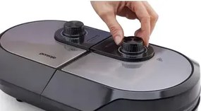 Gorenje WM1400SB černá / Elektrický mini gril / s vaflovacím plátem /