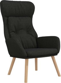 Relaxační křeslo černé textil 341296