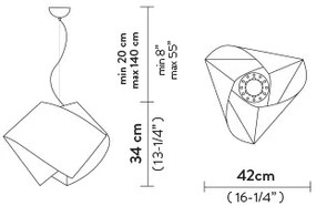 Slamp Závěsné svítidlo GEMMY Barva svítidla: zlatá