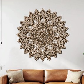 dřevo života 3 vrstvá mandala HARMONIE DUŠE Zvolte rozměr (cm): 40x40, Zvolte barevný dekor: ořech-světlý dub