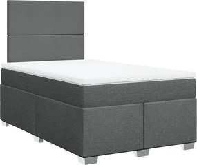 Box spring postel s matrací tmavě šedá 120x190 cm textil 3292721